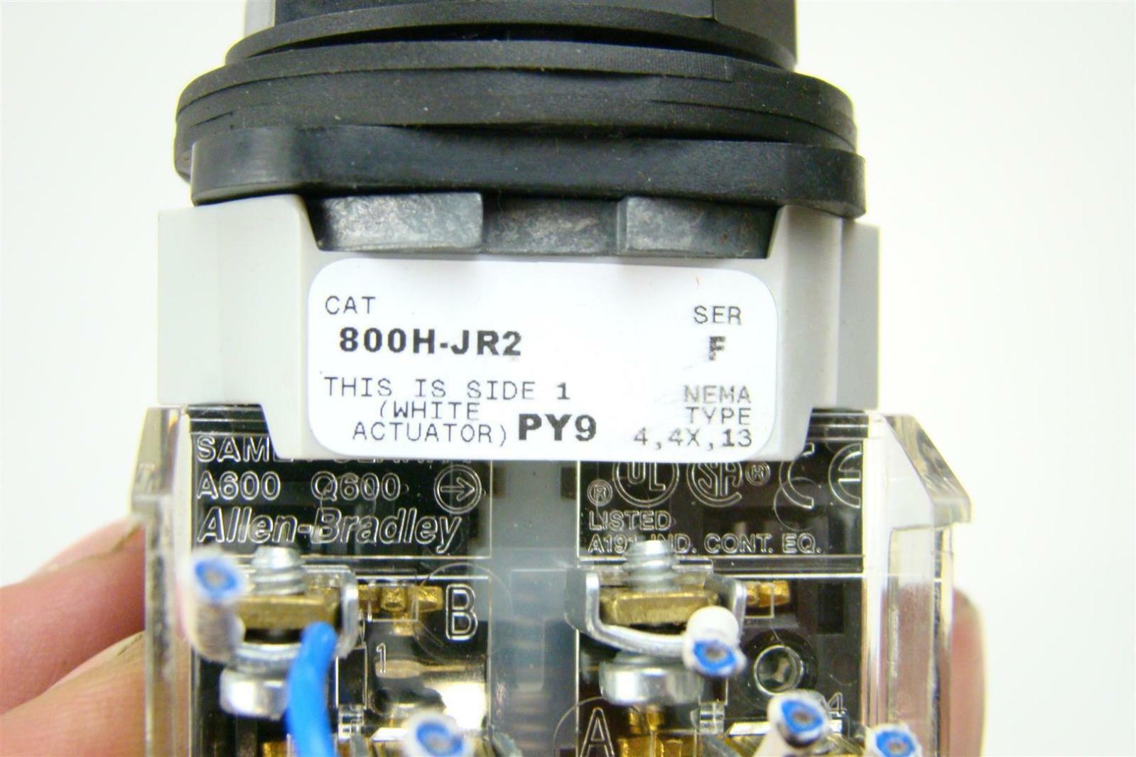 Allen-Bradley Selector Switch, F Series , 800H-JR2 | Joseph Fazzio, Incorporated
