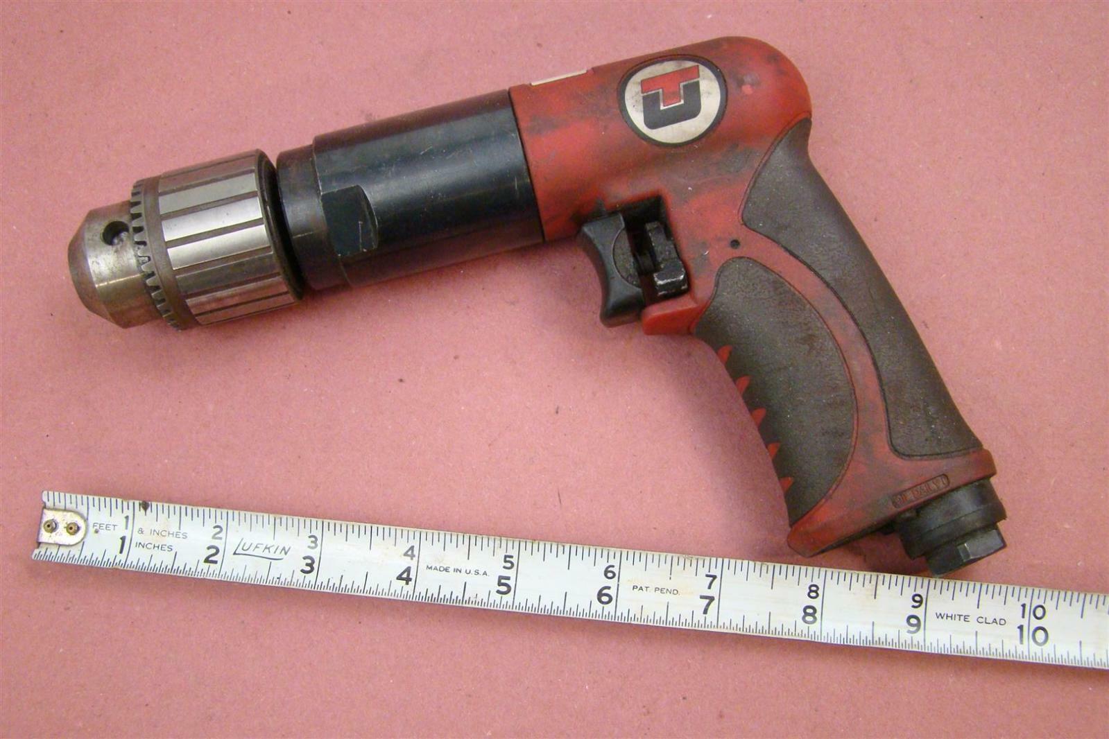Universal Tool 1/2" Air Drill, 800 RPM , 3.5 CFM Reversible, 90 PSI ...