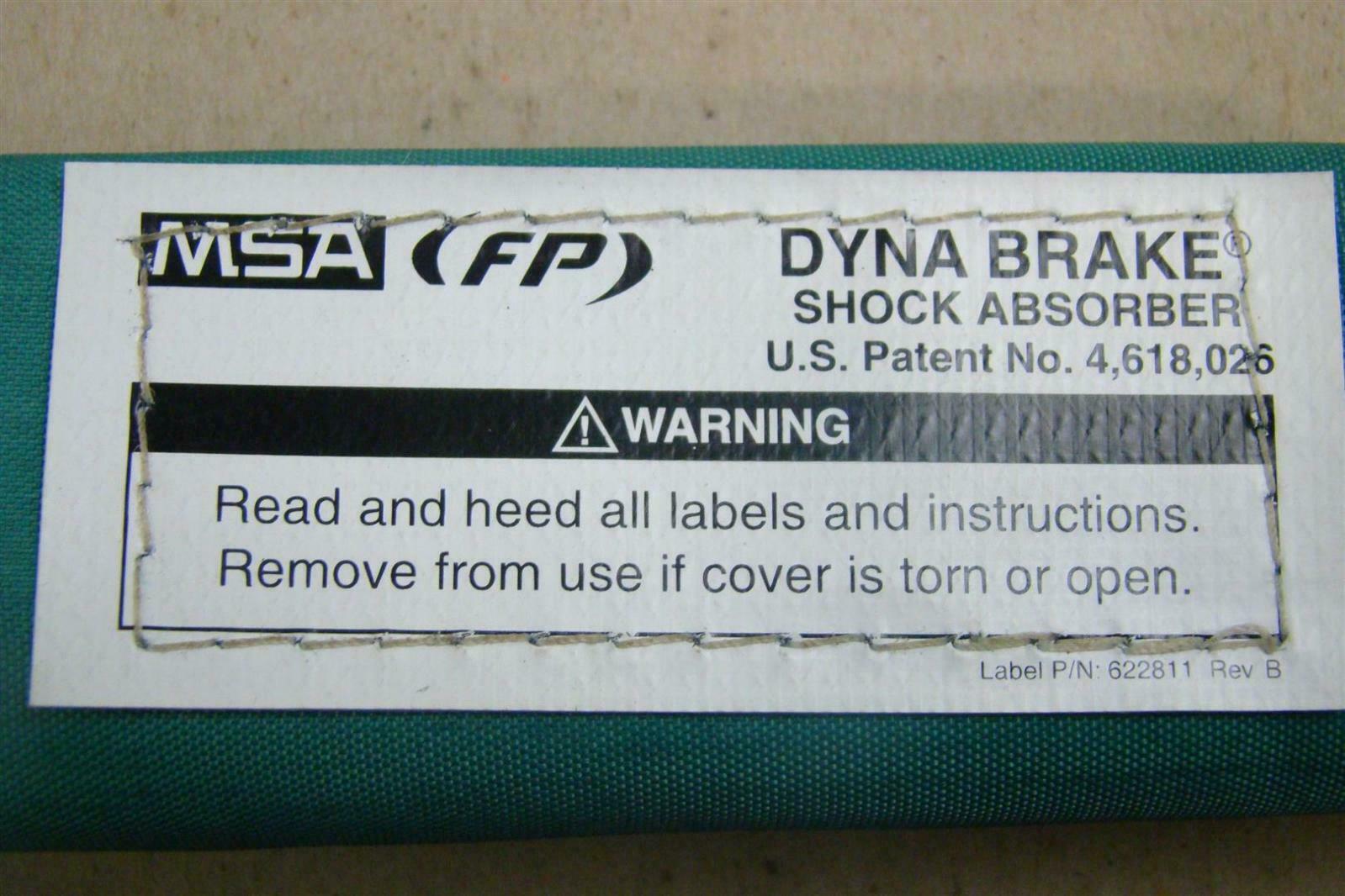 MSA Rose Lanyard with Integral Dyna Brake Shock Absorber , 10021657 ...
