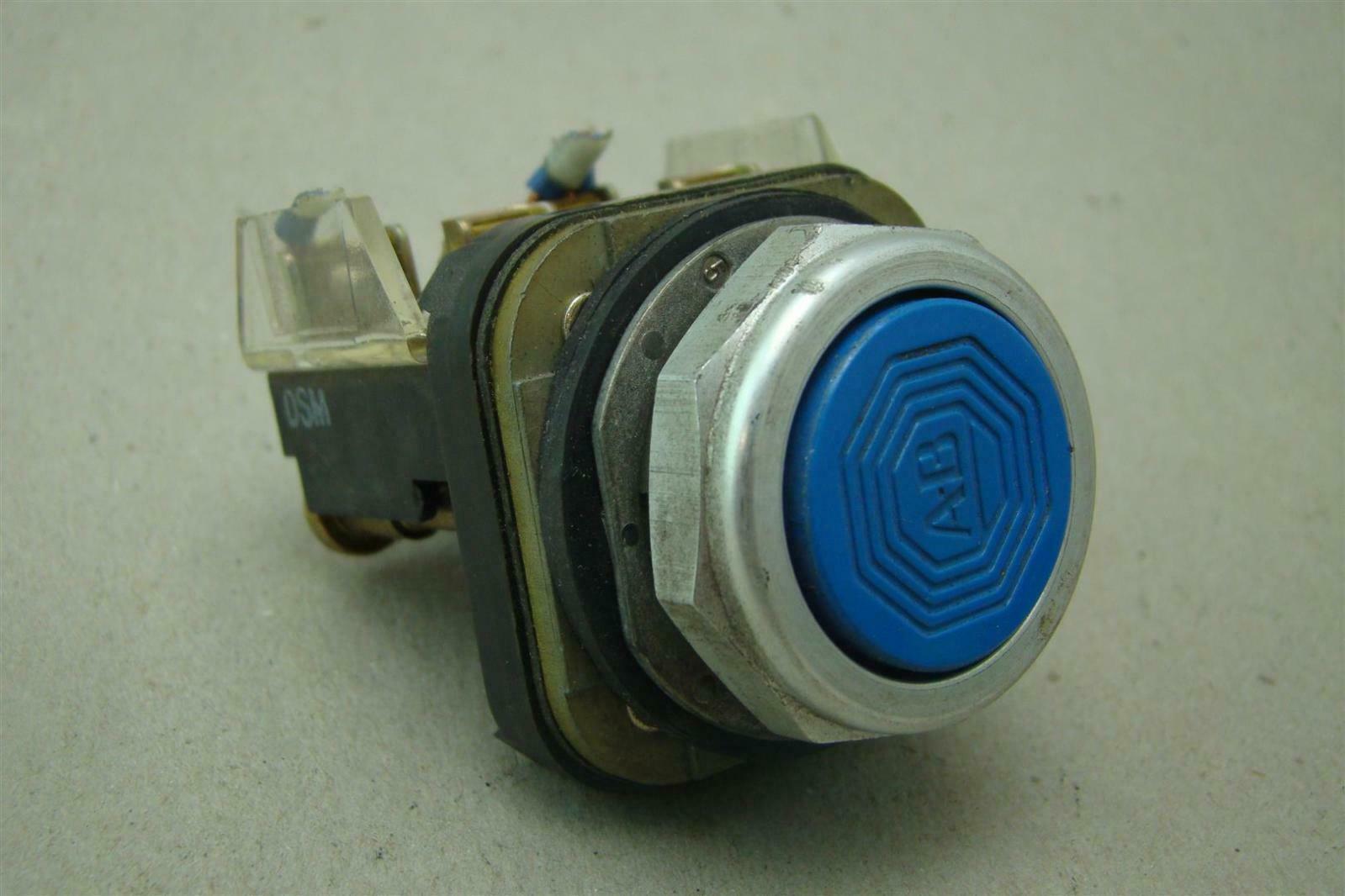 Allen Bradley Blue Push Button with Contact Block Series D, 800T-XA ...