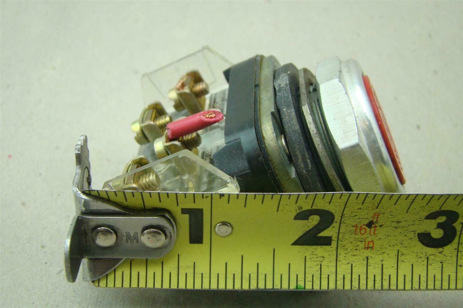 Allen Bradley Red Push Button with Contact Block Series D, 800T-XA ...