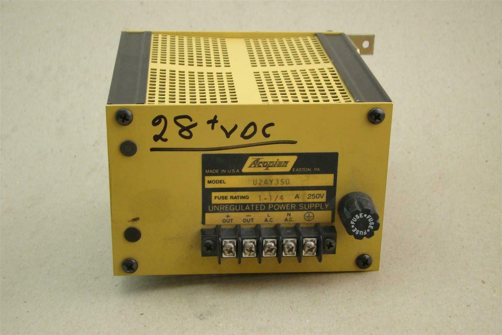 Acopian Power Supply 250V, U24Y350 | Joseph Fazzio, Incorporated