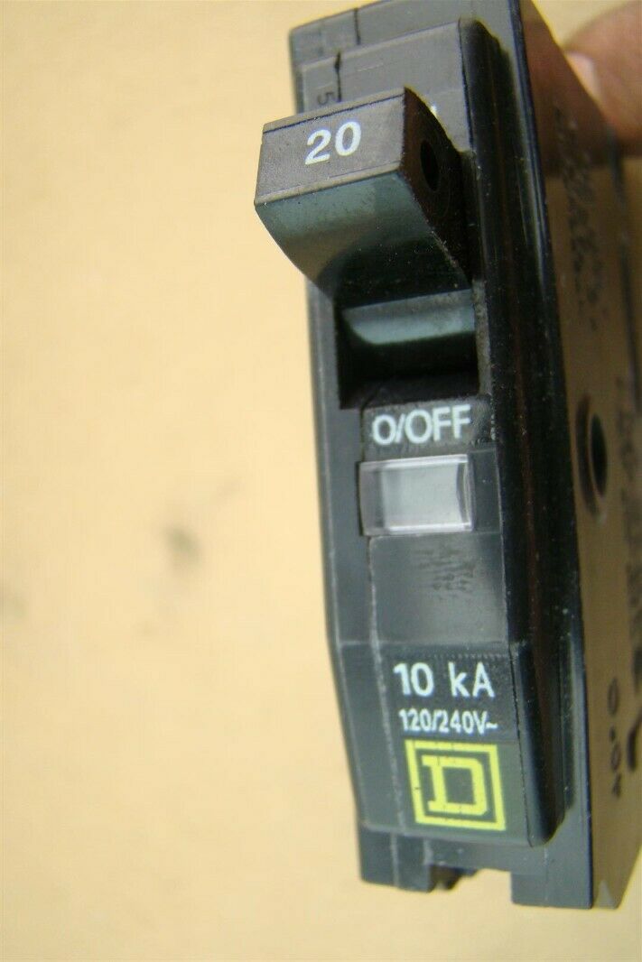 Square D 20A Single Pole Circuit Breaker , 120/240v, 10kA | Joseph ...