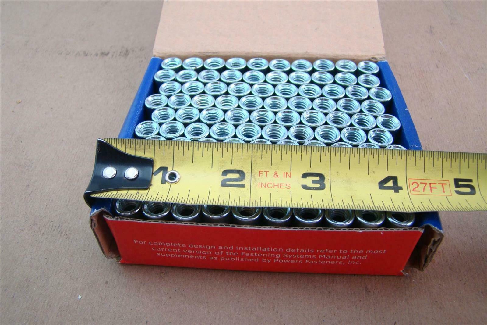 Power Fasteners Box Of 100 Steel Dropin 1 4 X 1 X 3 8 06304 EBay power-fasteners-box-of-100-steel-dropin-1-4-x-1-x-3-8-06304-ebay