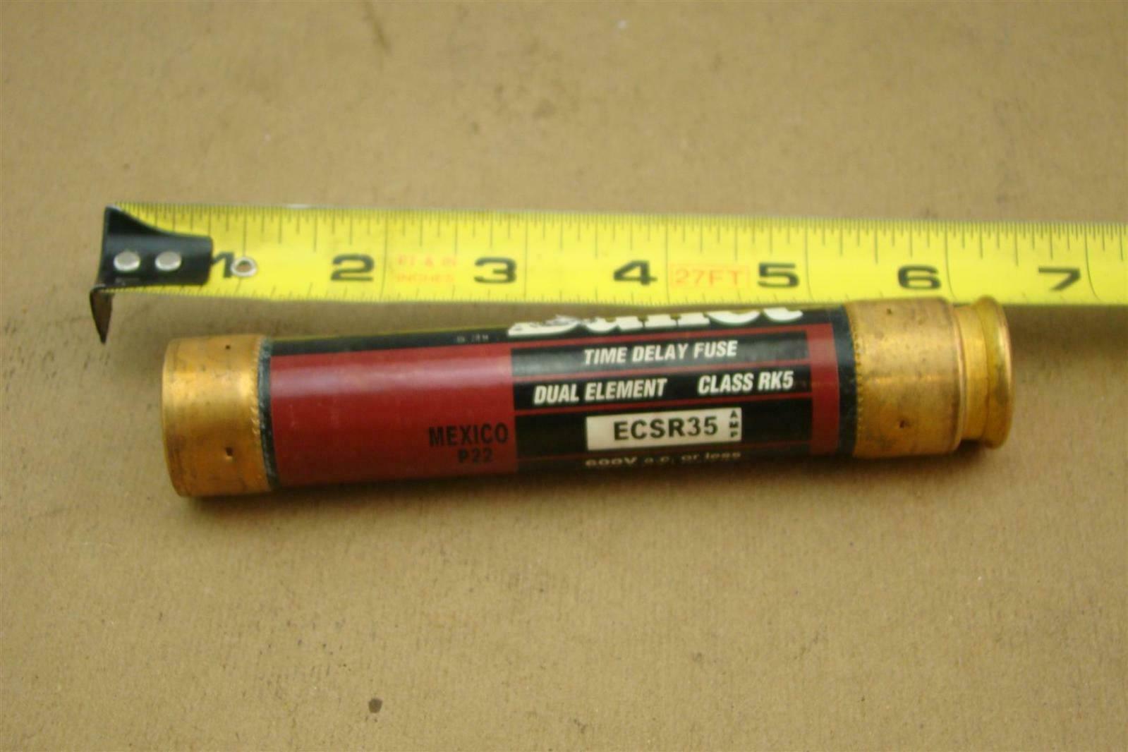 Bullet Time Delay Fuse 600v Dual Element, Class RK5, ECSR35 | Joseph ...