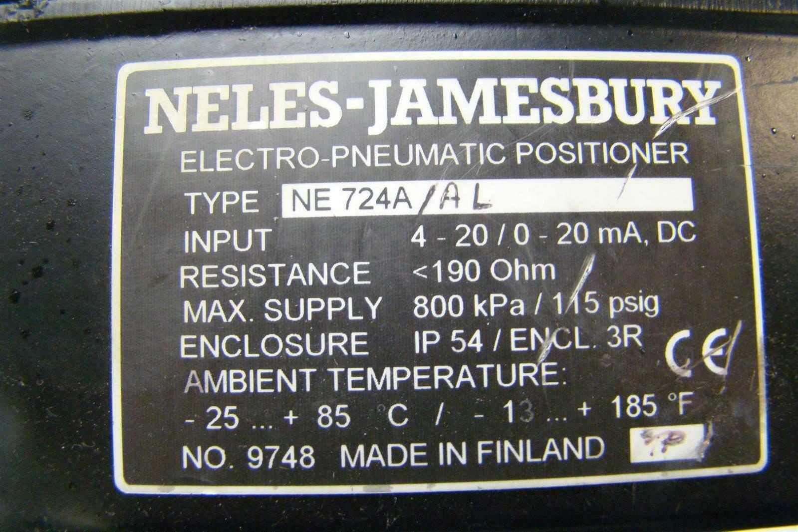 Neles-Jamesbury Pneumatic Positioner 316 SS, 1/2" RAD5BA ...