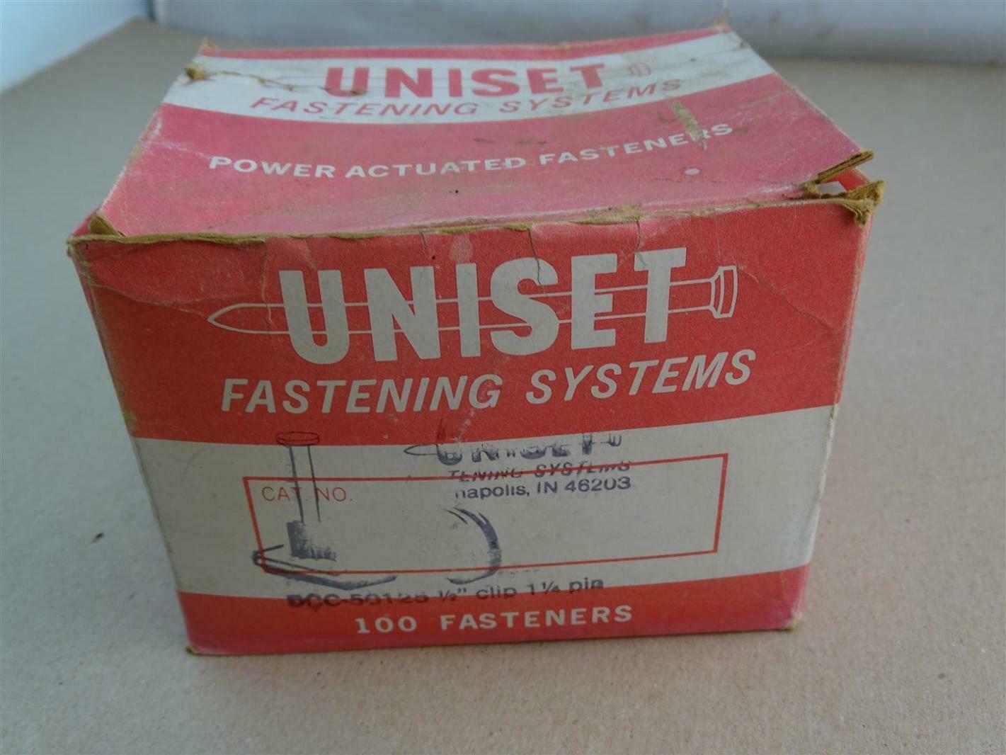 Uniset Fastening Systems Fasteners 1/2" clip, 1 1/4 pin , DCC-50125 ...