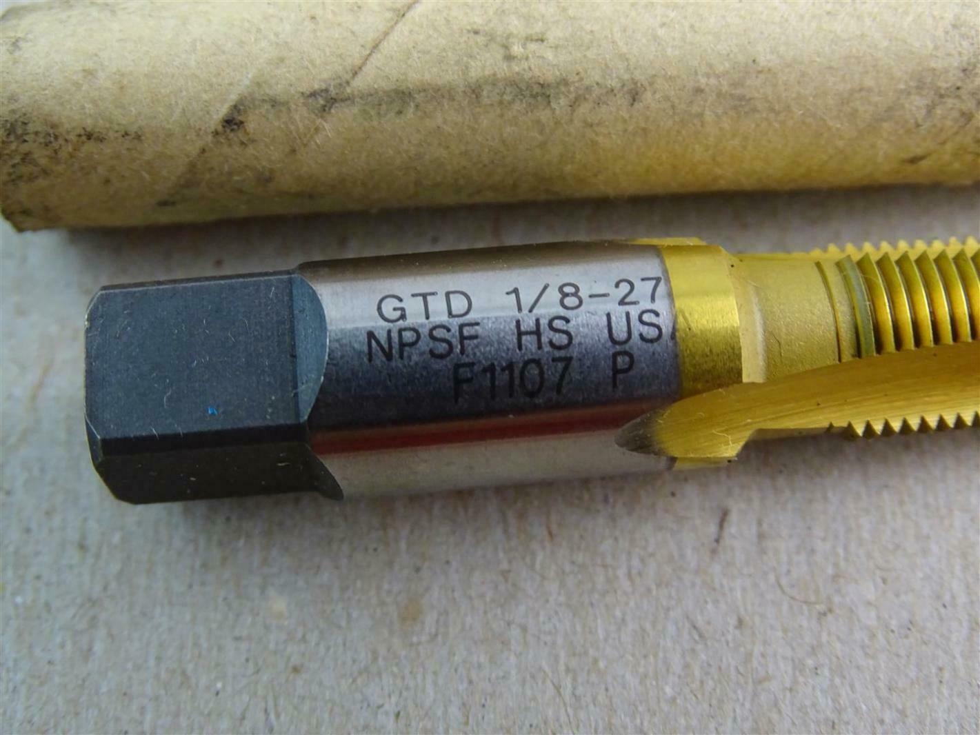 NPSF Flute Standard Pipe Tap , GTD 1/8-26 | Joseph Fazzio, Incorporated