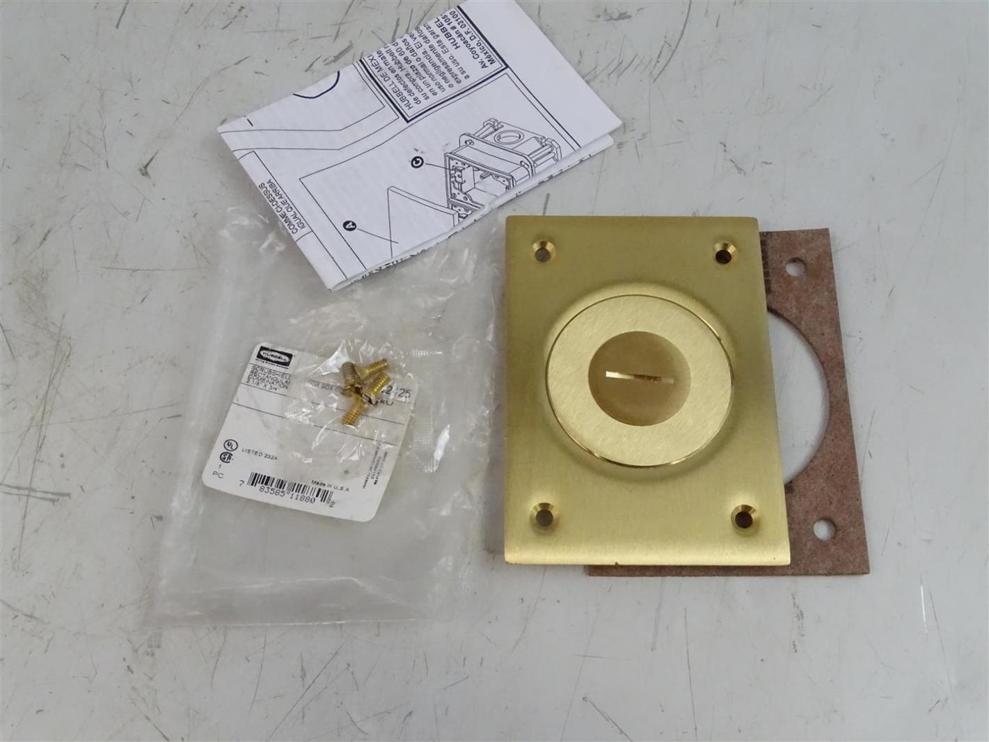 Hubbell Brass Floor Box Cover , S2425 | Joseph Fazzio, Incorporated