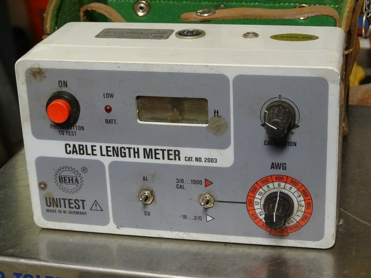 BEHA Unitest Cable Length Meter 12vdc , No. KLM 2003 | Joseph Fazzio ...