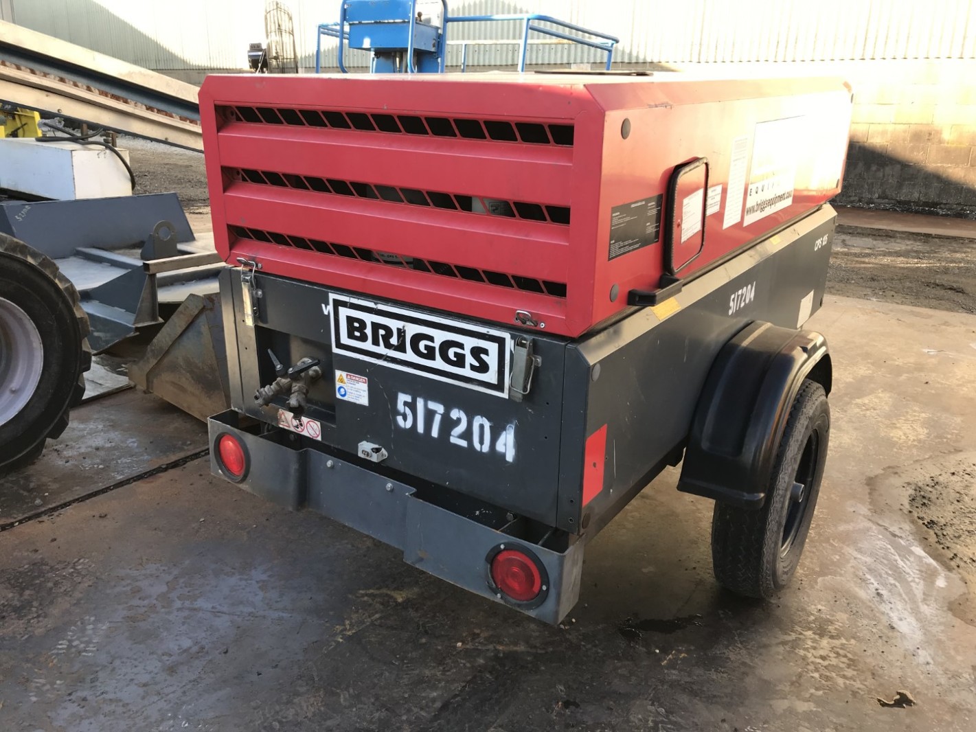Chicago Pneumatic 185CFM Portable Air Compressor 49HP Deutz Diesel ...