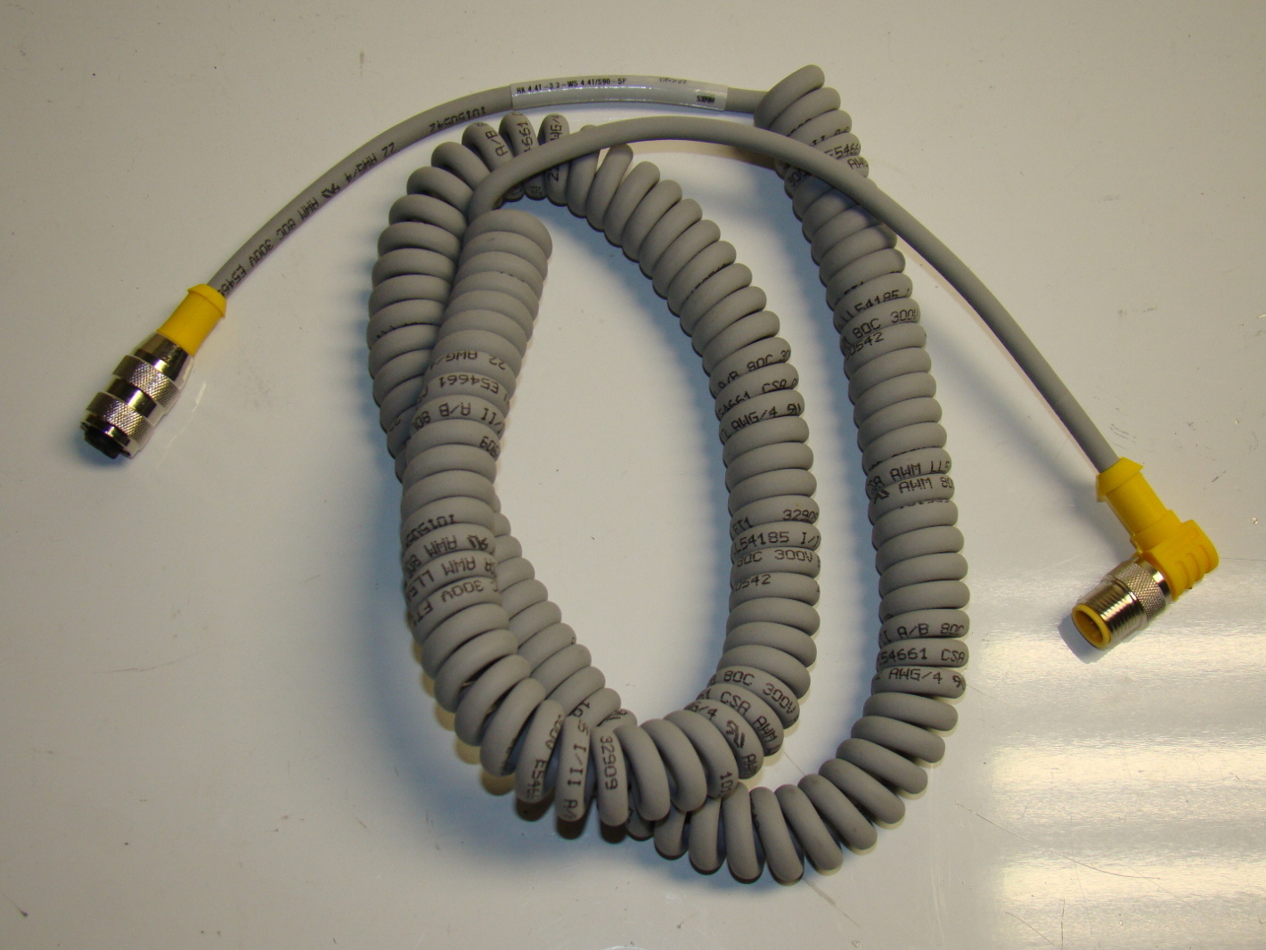 Turck Sensor Cable Coiled 4 Pin Turck RK 4.4T-3.3-WS 4.4T/S90-SP | eBay
