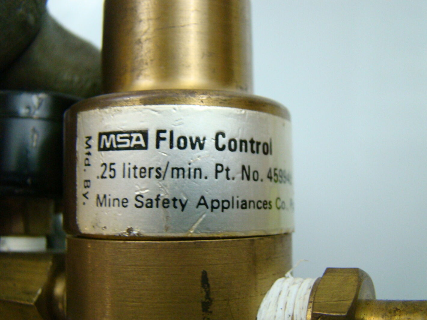 MSA .25 liters/min Flow Control Regulator 459949 | Joseph Fazzio ...