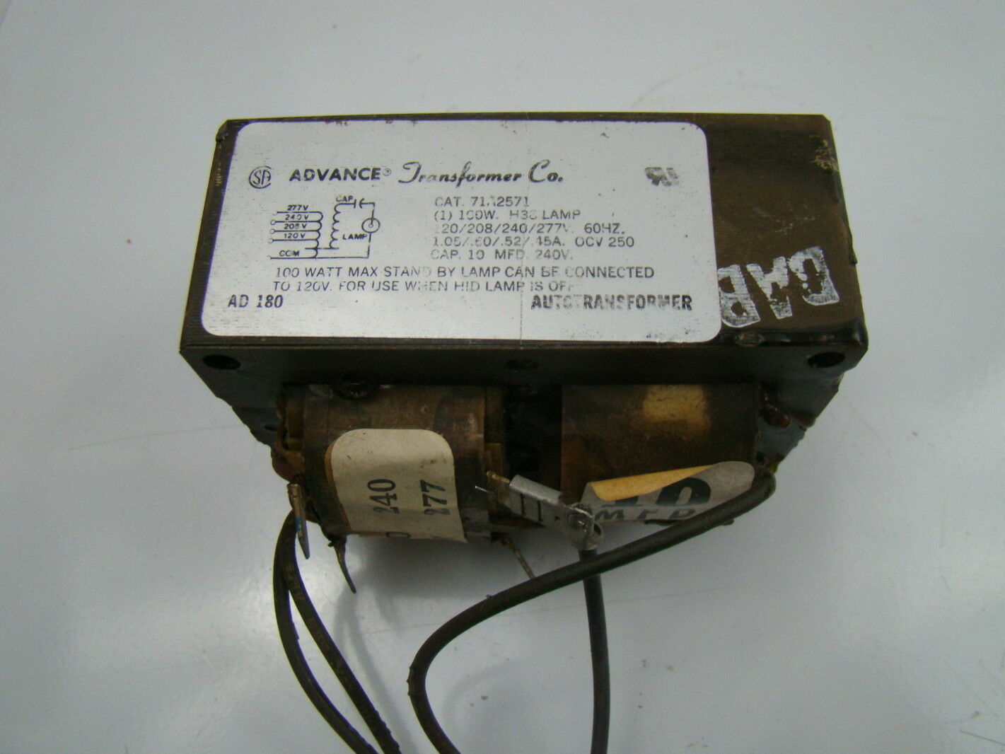 Advance Transformer 240/277V 71A2571 | Joseph Fazzio, Incorporated