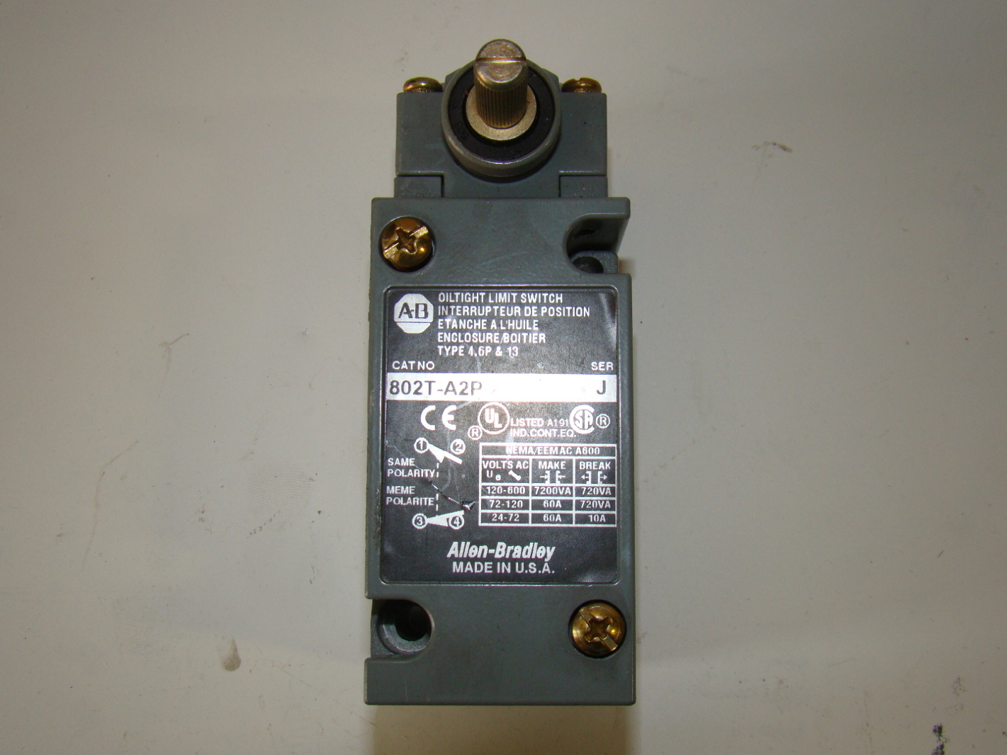 Allen Bradley Limit Switch Wiring Diagram at Randy Stambaugh blog