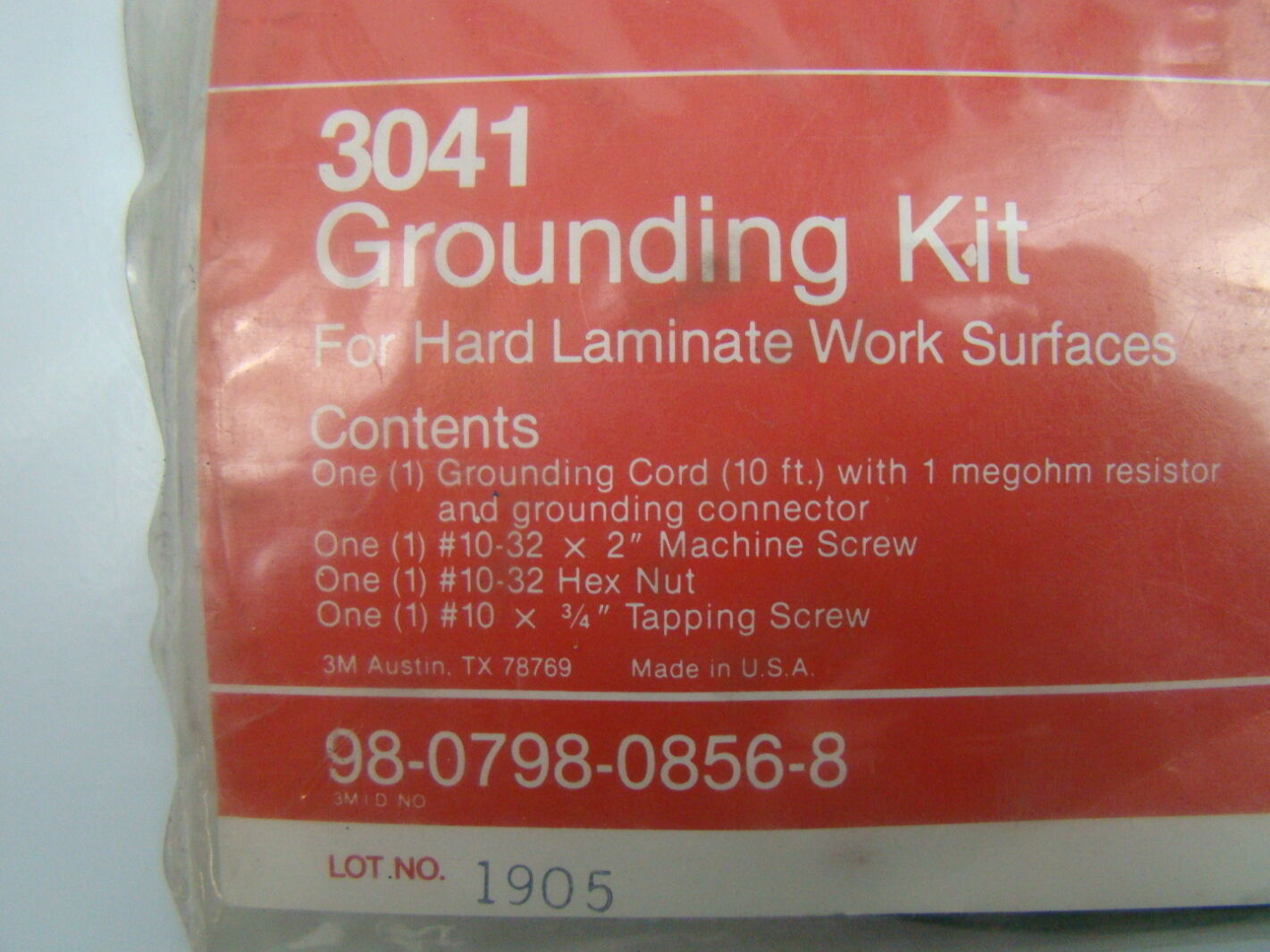 3M Grounding Kit 3041 98-0798-0856-8 | Joseph Fazzio, Incorporated