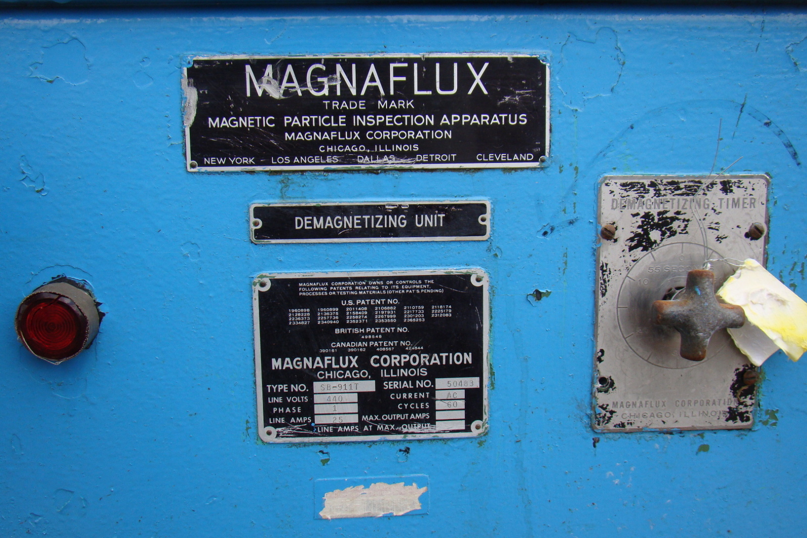 Magnaflux Demagnetizer Magnetic Particle Inspection Apparatus 440V PH1 ...