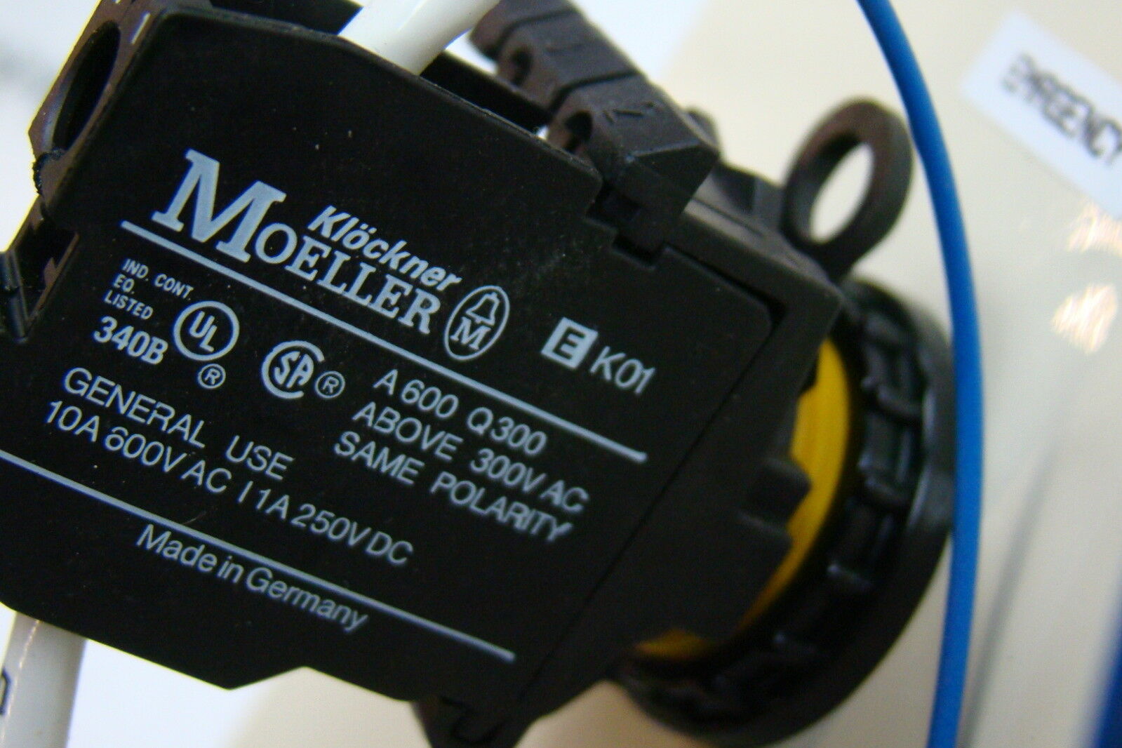 Klockner Moeller Control Panel A600 Q300 | Joseph Fazzio, Incorporated