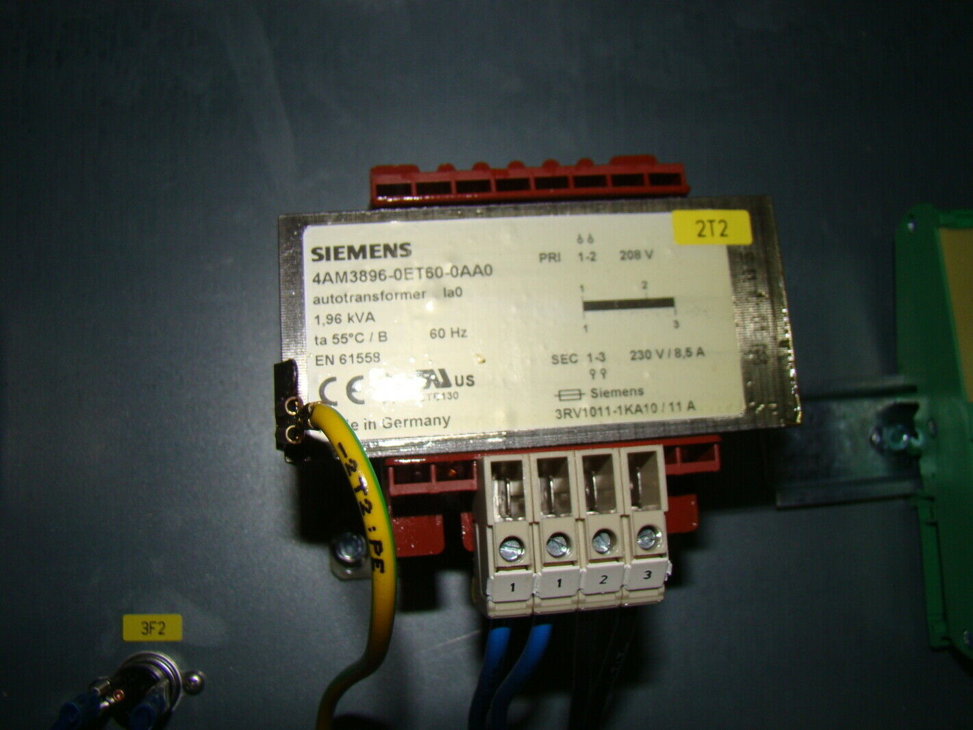 Siemens Barrier M 35 UV Disinfection System Control Panel 230V ...
