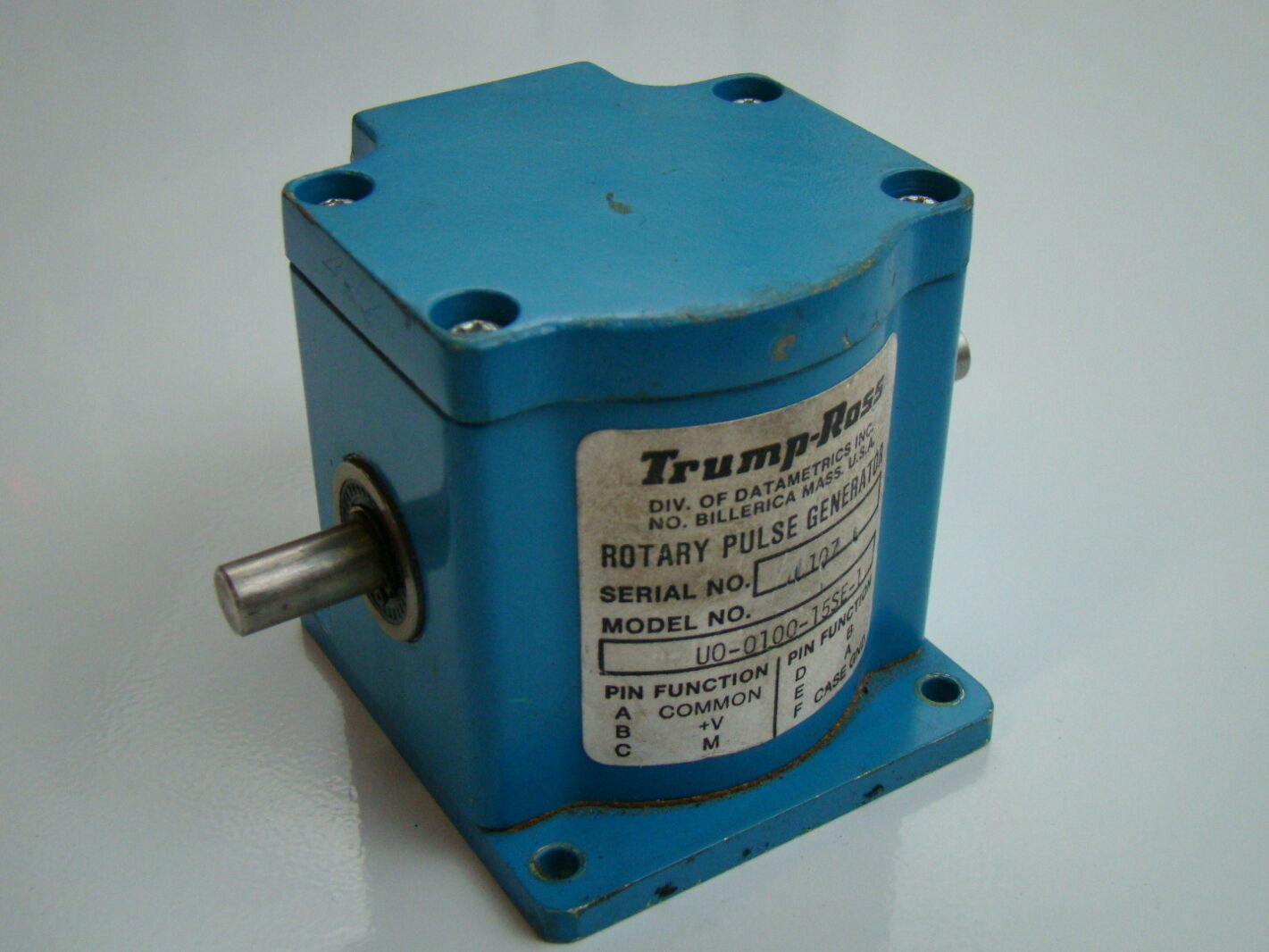 Trump Ross Rotary Pulse Generator U0-0100-15SE-1 | Joseph Fazzio ...