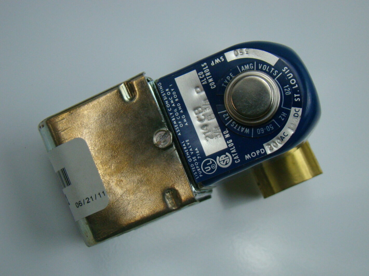 Lot of 3 ALCO Controls AMG Solenoid Valve 120V 50/60Hz With Junction ...