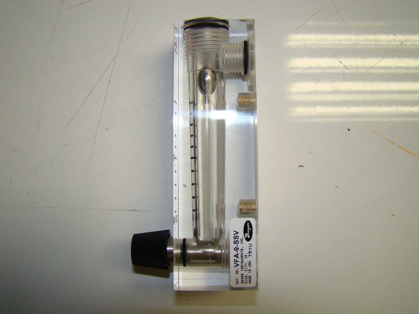 Dwyer Visi-Float Flowmeter VFA-9-SSV | Joseph Fazzio, Incorporated