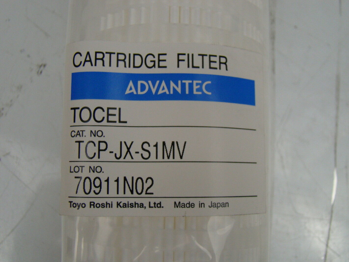 Advantec Cartridge Filter TCP-JX-S1MV | Joseph Fazzio, Incorporated