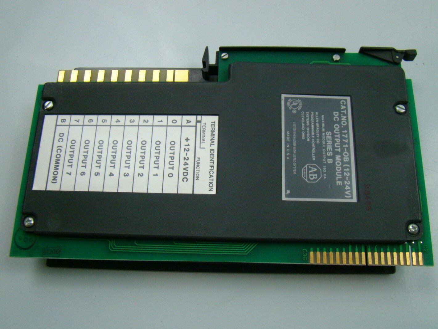 Allen Bradley 12-24v DC Output Module 1771-OB | Joseph Fazzio, Incorporated