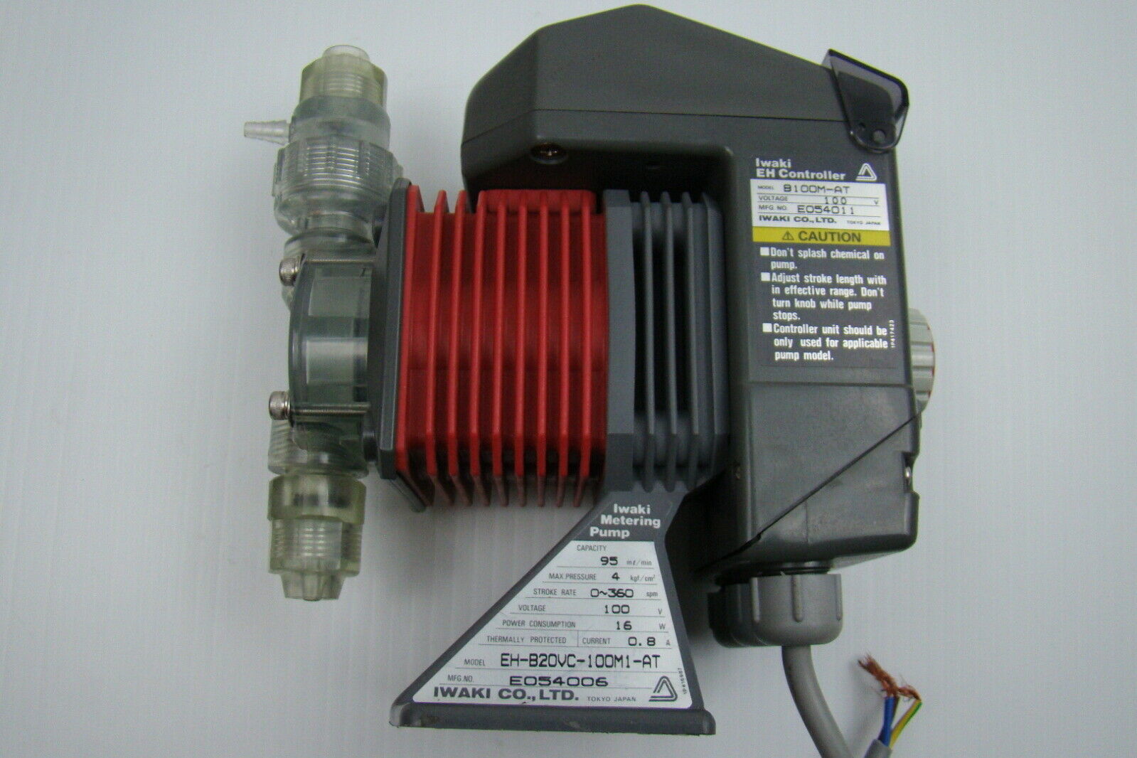 Iwaki EH Controller & Metering Pump B100M-AT EH-B20VC-100M1-AT | Joseph ...
