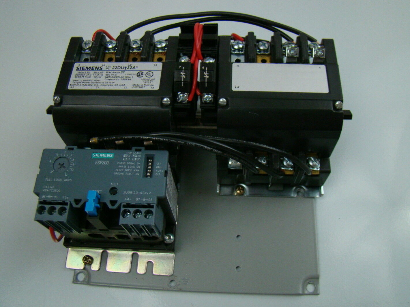Siemens 120V Nema Size 1 Reversing Starter 22DUB32AF | Joseph Fazzio ...