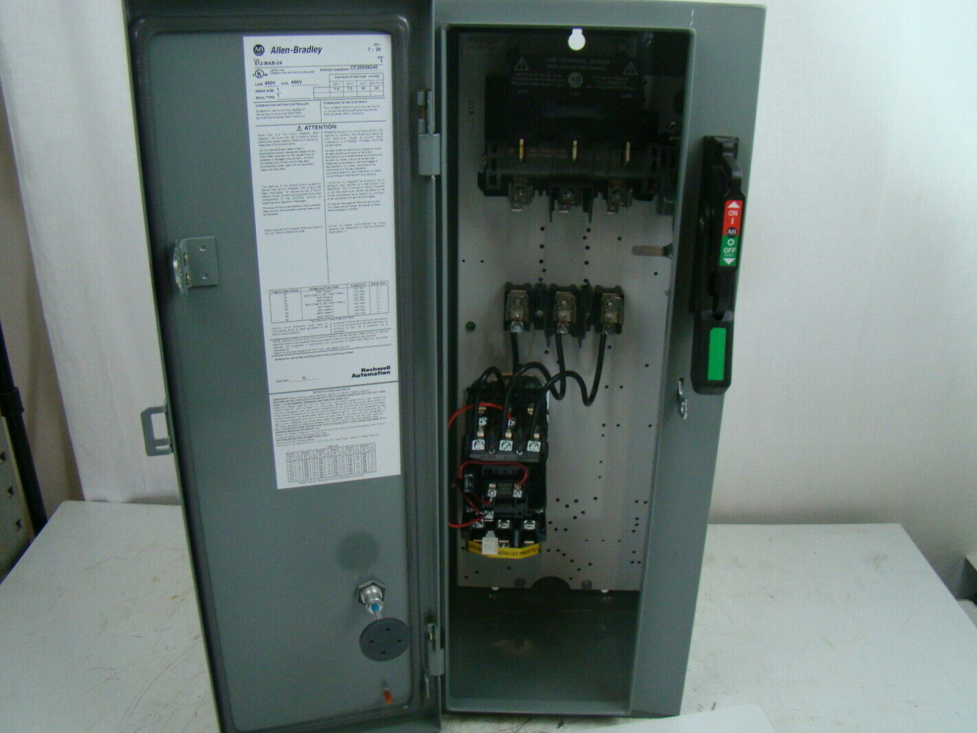 Allen-Bradley 480V Size 1 Combination Motor Starter 512-BAB-24 | eBay