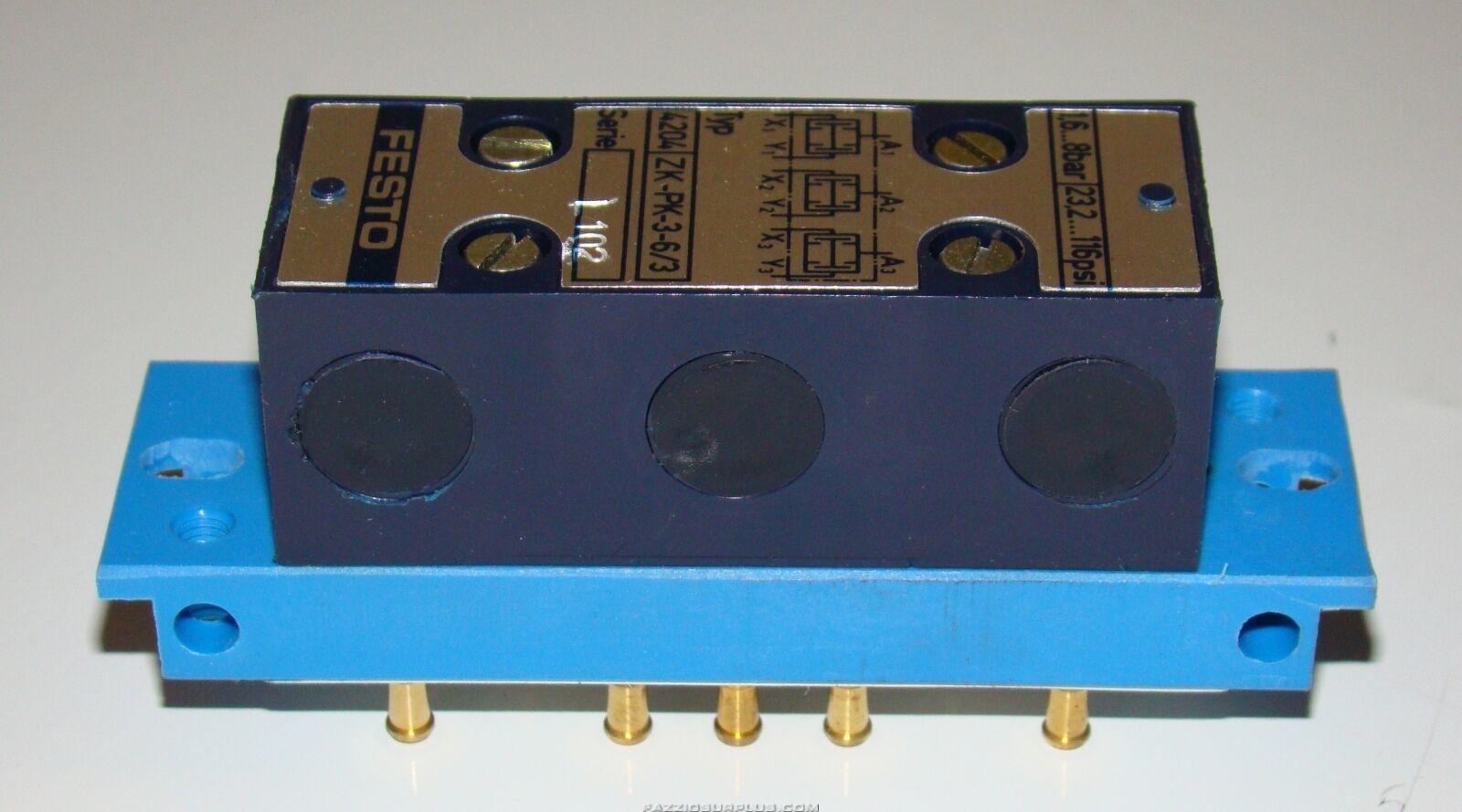 Festo, Pneumatic Valve Block, ZK-PK-3-6/3 | Joseph Fazzio, Incorporated