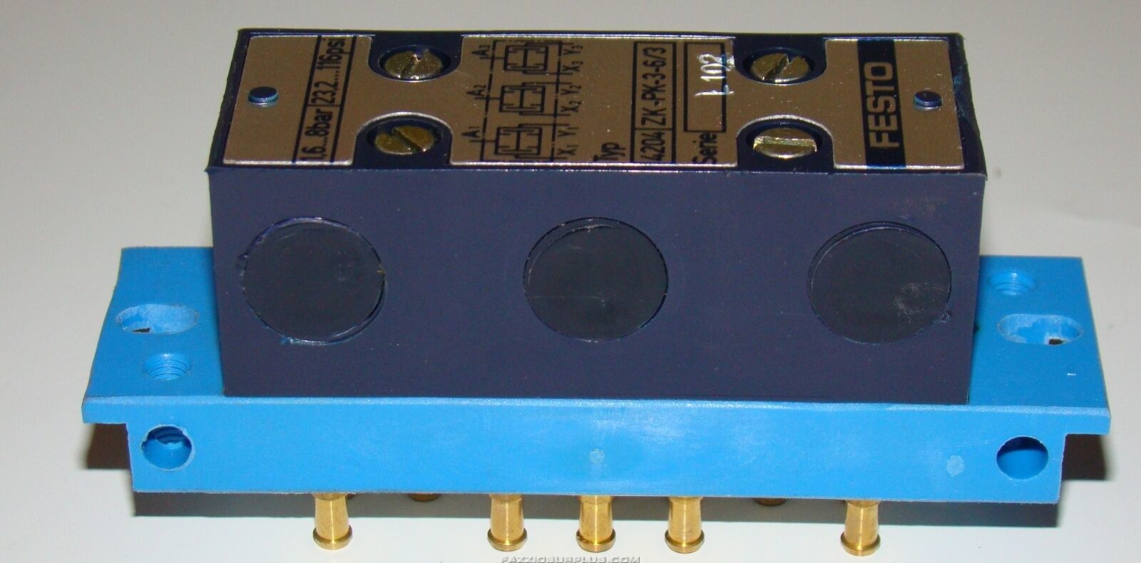 Festo, Pneumatic Valve Block, ZK-PK-3-6/3 | Joseph Fazzio, Incorporated