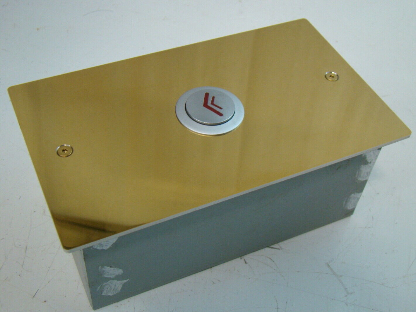 Elevator Hall Station Arrow Button Stainless Front Panel Gold Mirror ...