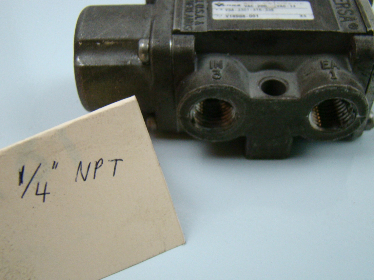 Versa Valves 1/4" Three-Way Valve VSA-3301-316-33E | eBay