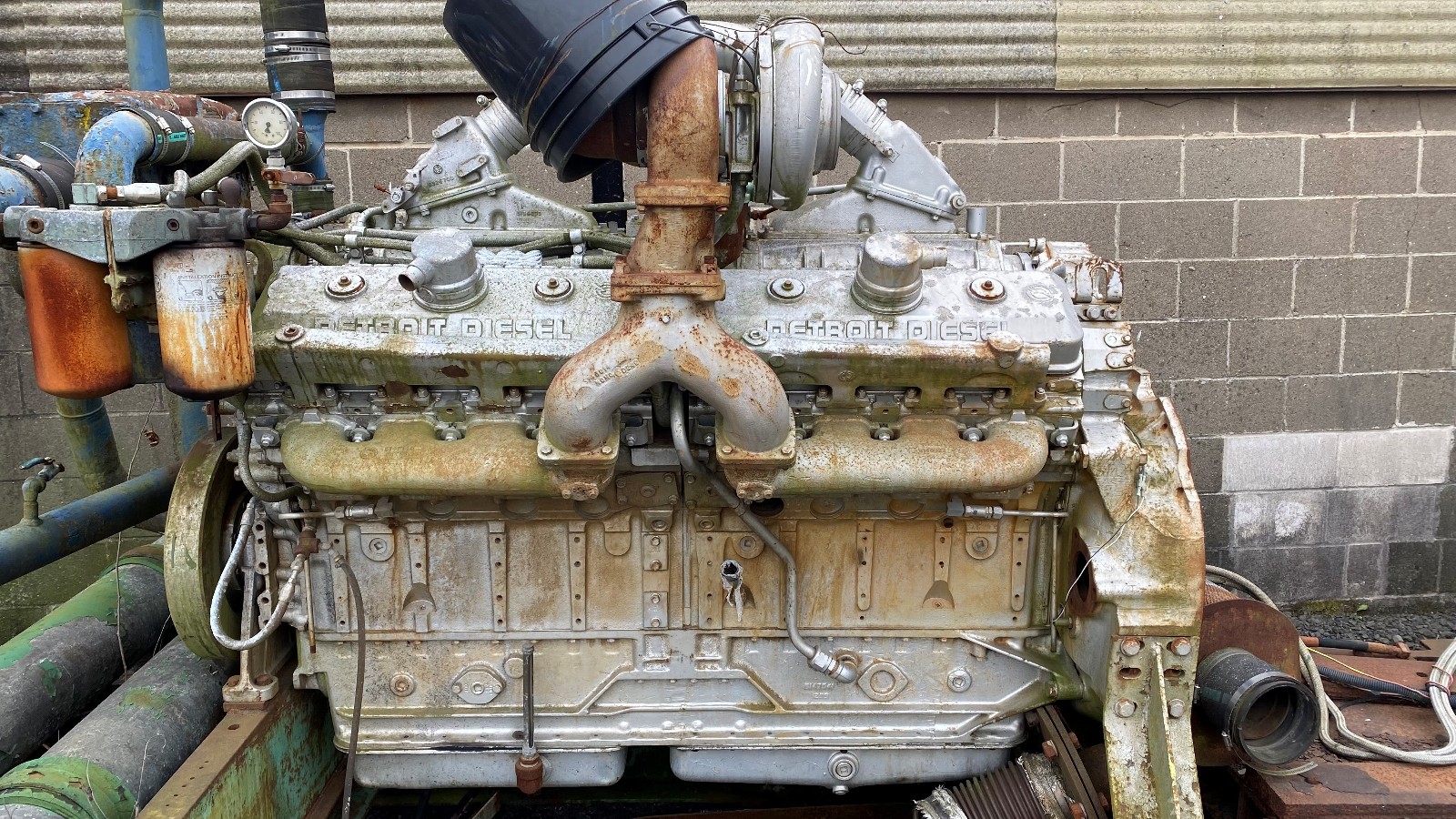 Detroit 16-Cylinder 16v92TA Twin Turbo Marine Diesel Engine | Joseph ...