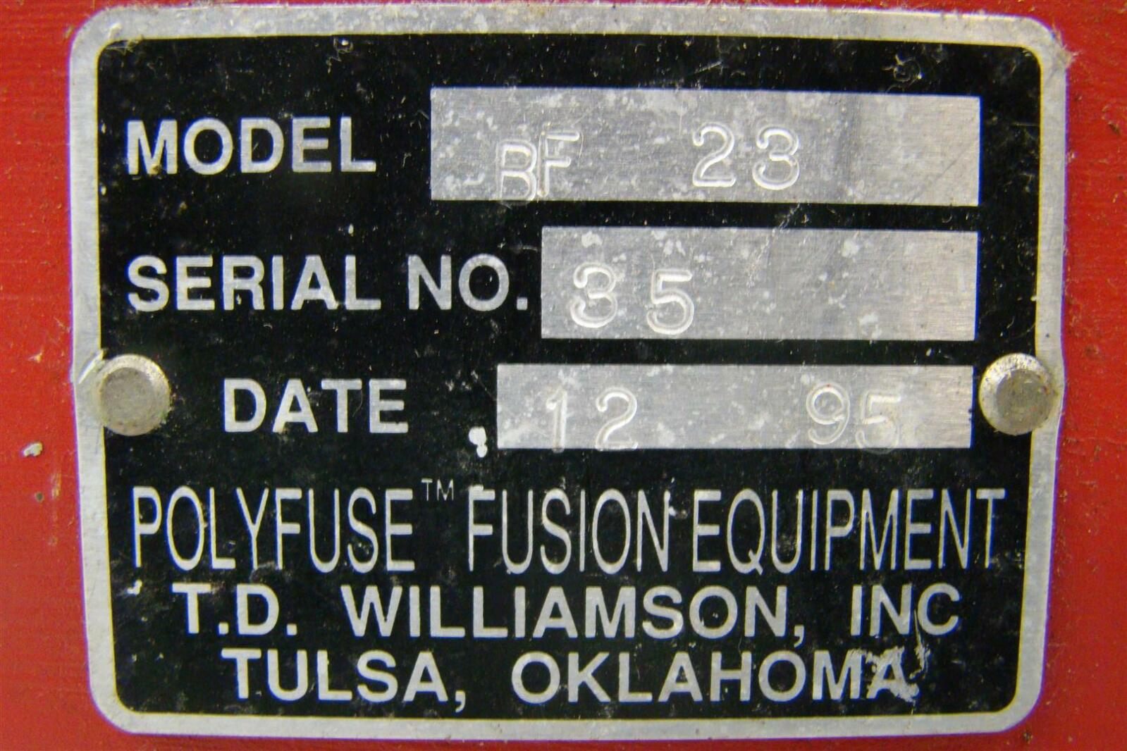 Polyfuse Pipe Welding Socket Fusion Machine , BF23 | Joseph Fazzio ...