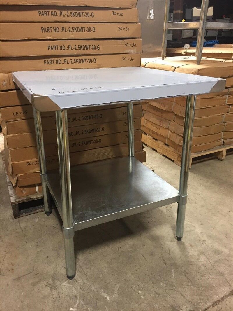 Select Stainless 30X30" Commercial Stainless Steel Table,NSF,UL, PL-2 ...