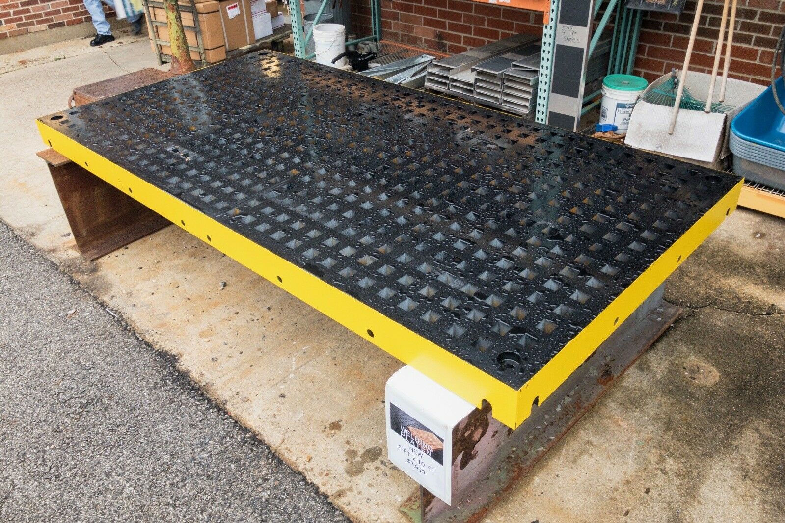 NEW 5 FT x 10 FT Welding Platen Cast Iron Layout Table 5x10 Acorn Style ...
