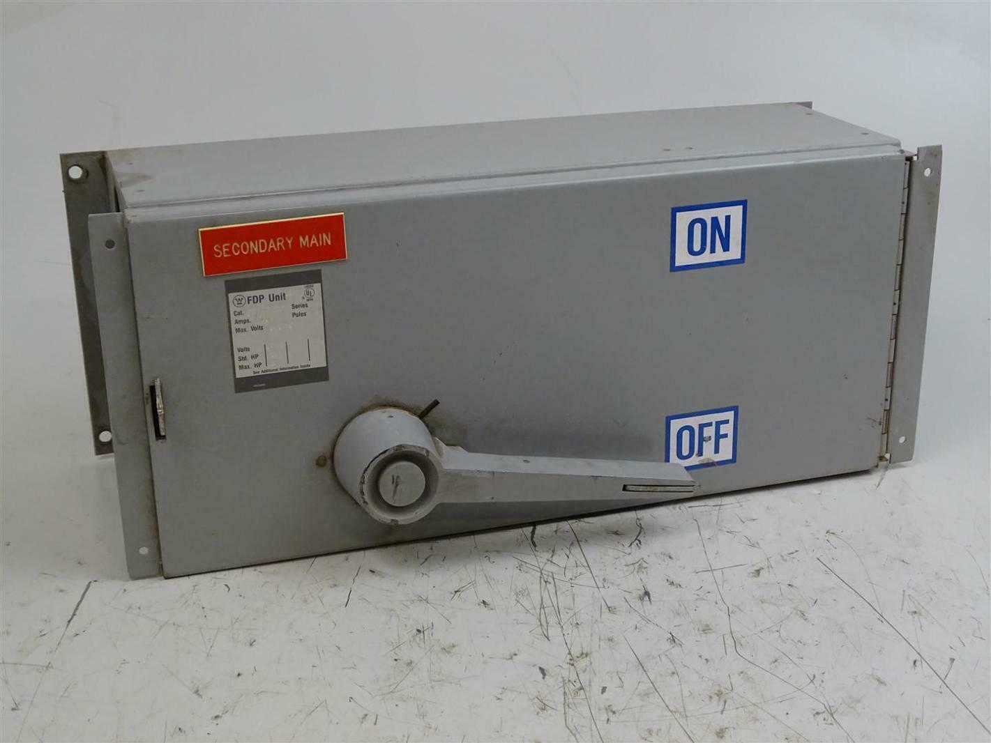 Westinghouse Panelboard Switch 200A, 240AC, FDPS324R | Joseph Fazzio ...