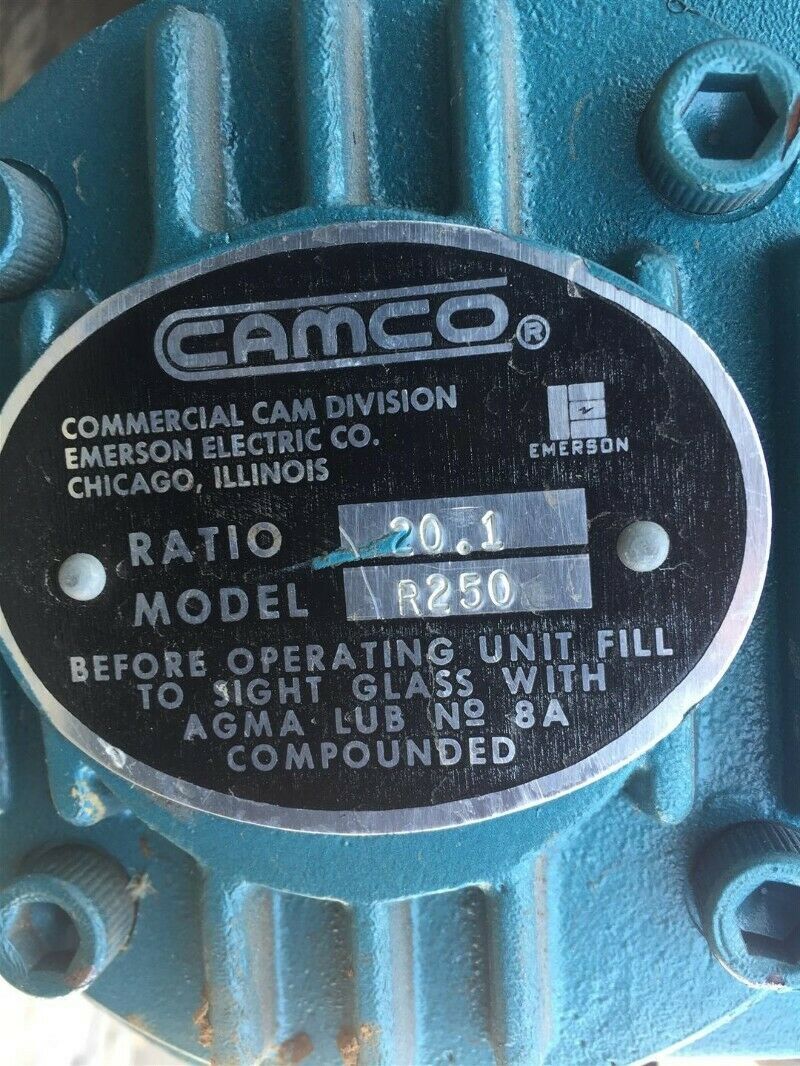 Camco 20:1 Turntable Rotary Drive Indexer with GE 1HP Motor , R250 ...