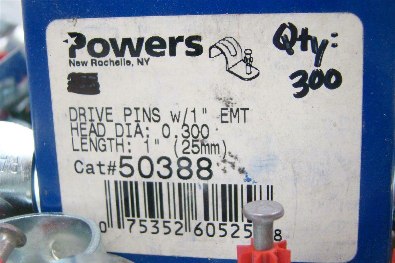 (300) Powers Drive Pins w/1" EMT Strap 1" , 50388 | Joseph Fazzio ...