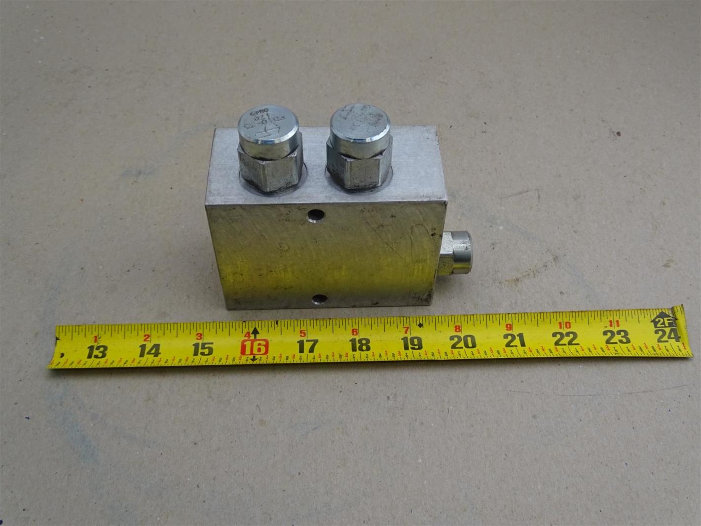 Hydraforce Shut off Block with , Valve | Joseph Fazzio, Incorporated