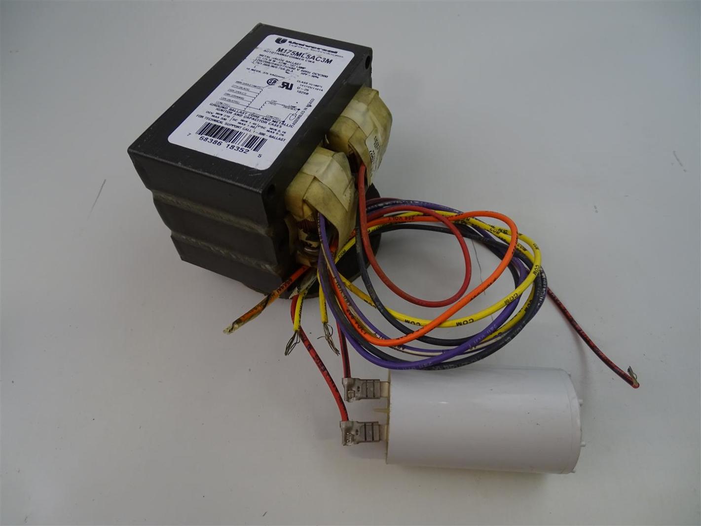 Universal 175w Metal Halide Magnetic Ballast Multi-Tap, M175ML5AC3M ...