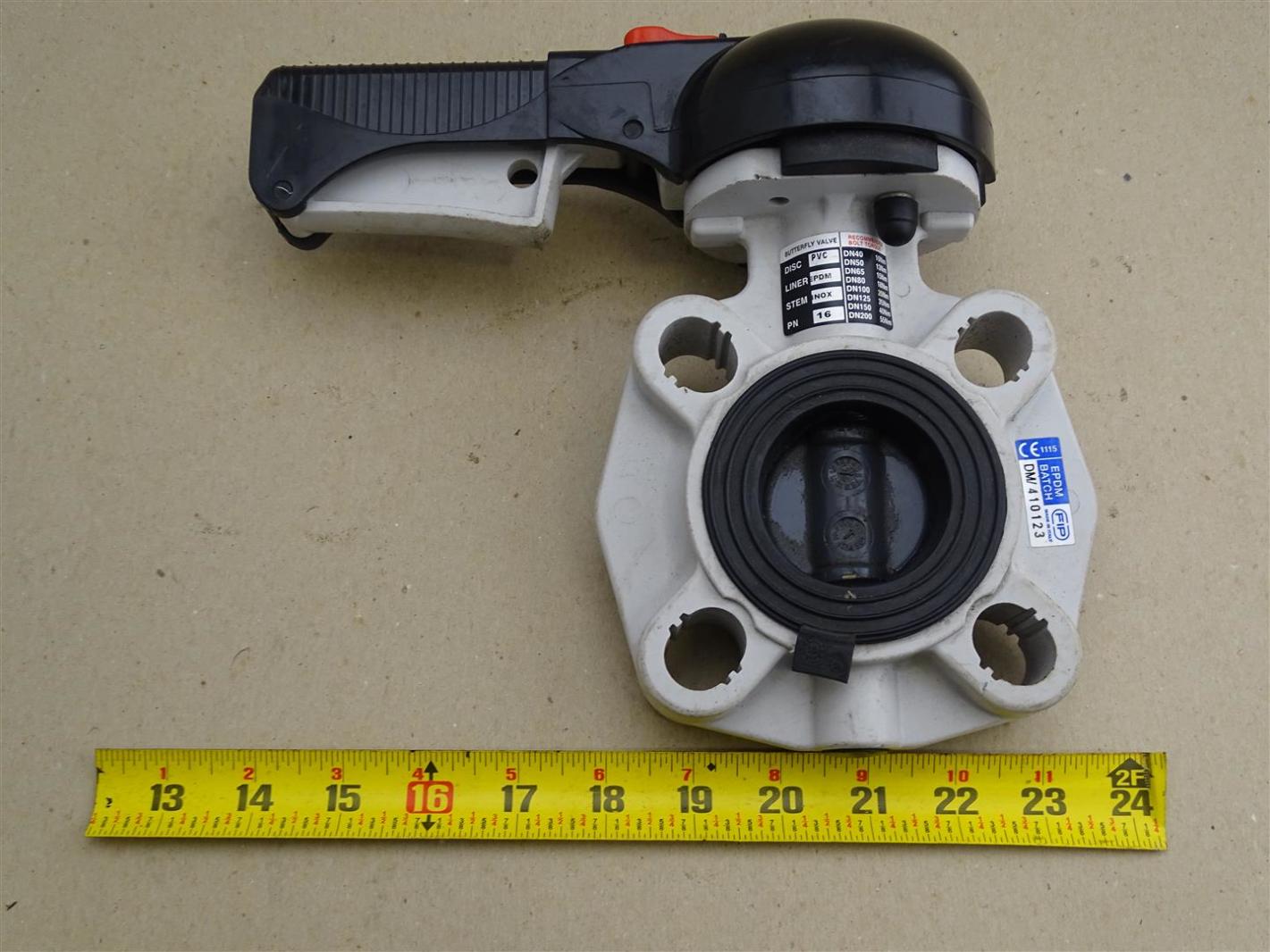 FIP Butterfly Valve PVC, EPDM, INOX 16, D63- 2" DN50 | eBay