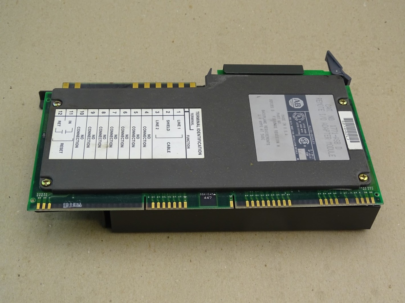 Allen Bradley Remote I/O Adapter Module , 1771-ASB D | Joseph Fazzio ...