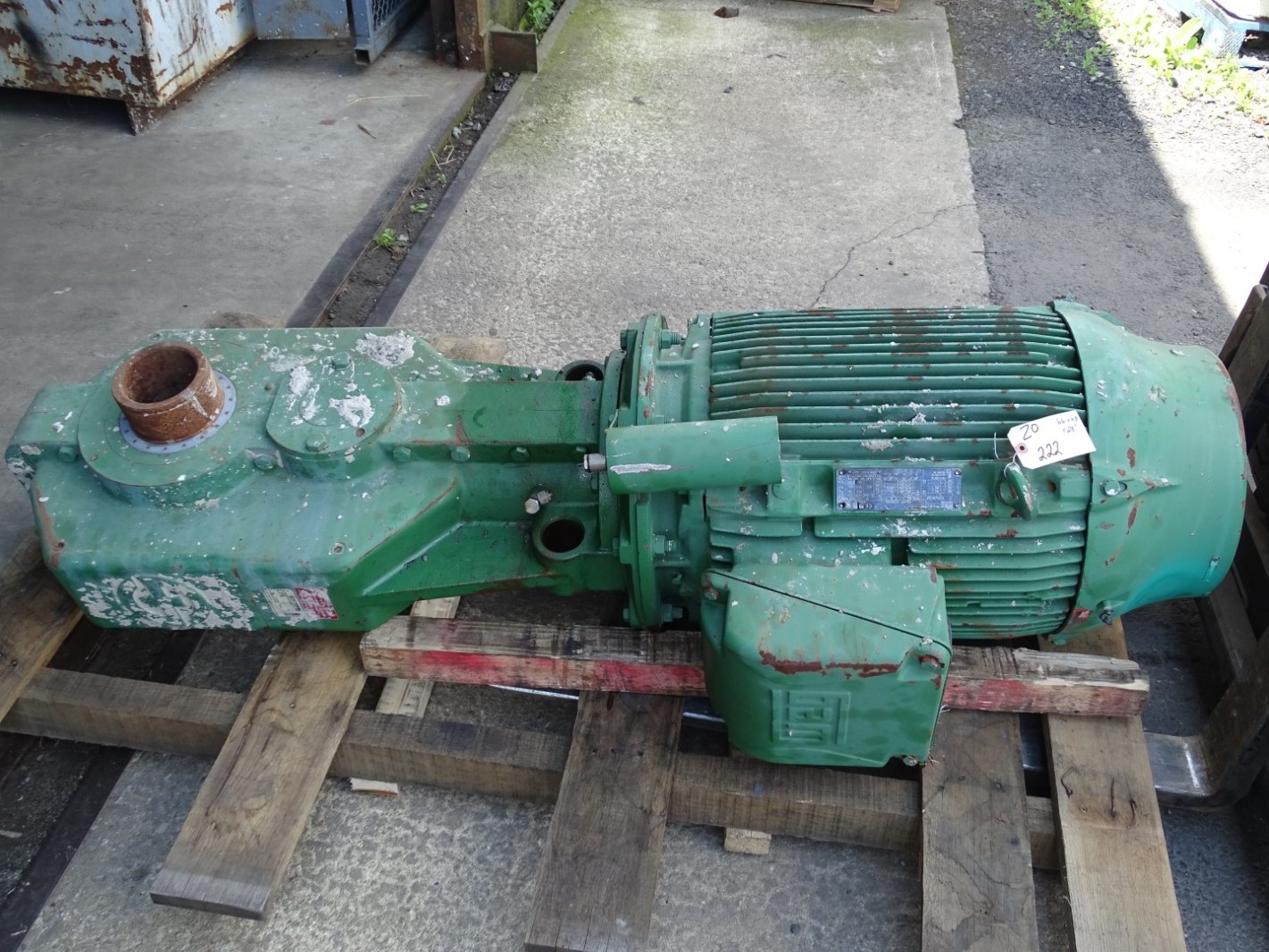 WEG 37kW Electric Motor, Stiebel Gearbox , K370 080 100S1A00S61 ...