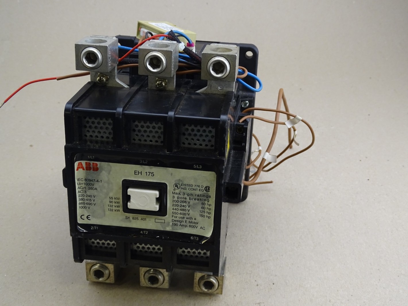 ABB 3-Pole Contactor, 120v Coil , EH175 | Joseph Fazzio, Incorporated
