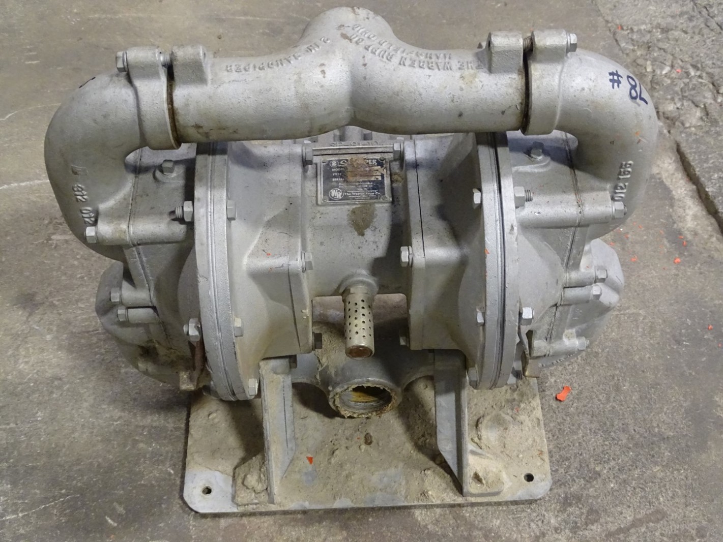 The Warren Rupp Co. Double Diaphragm Pump DV5-A, SA2-A | Joseph Fazzio ...