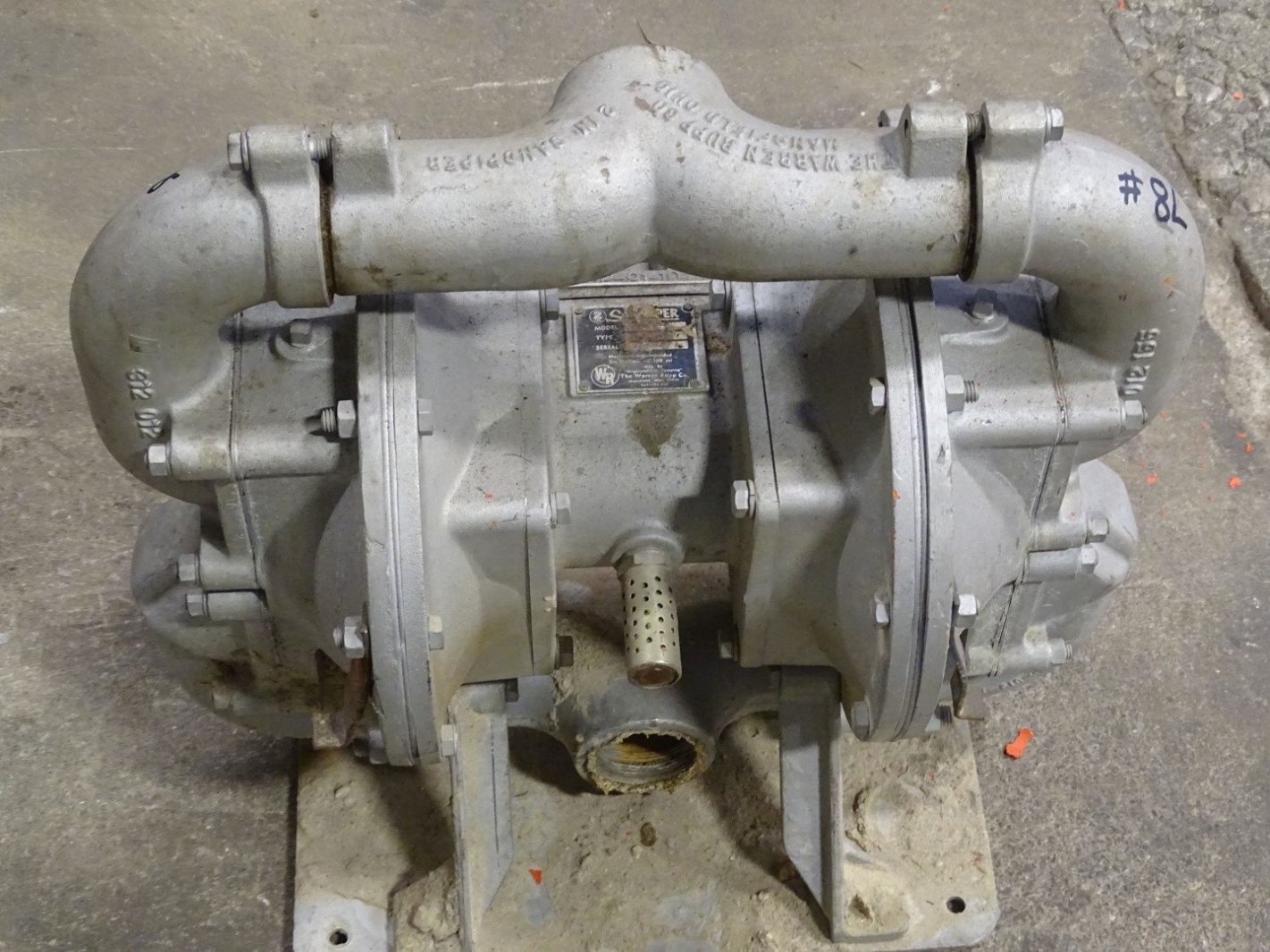 The Warren Rupp Co. Double Diaphragm Pump DV5-A, SA2-A | Joseph Fazzio ...